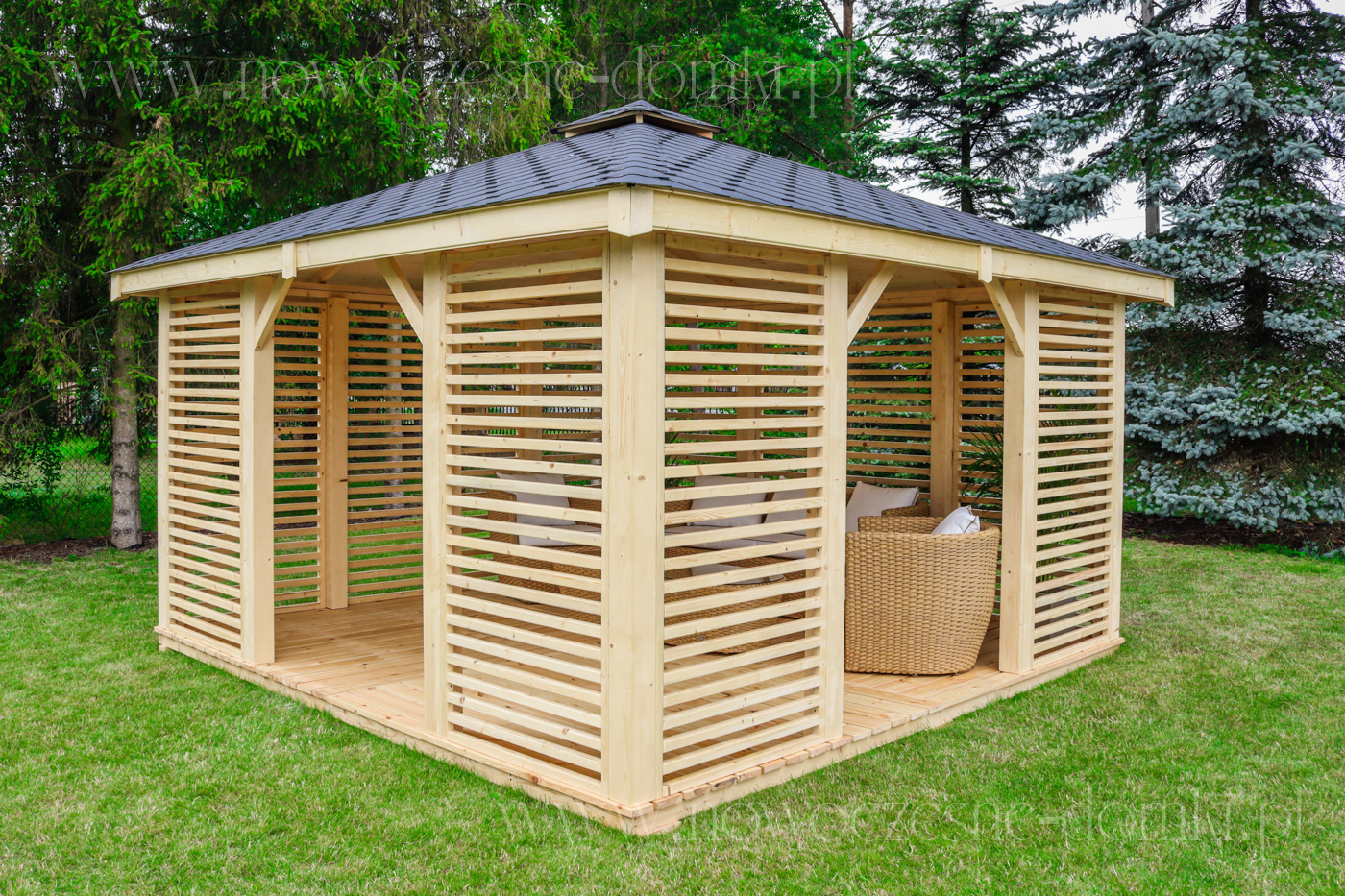 Altana Ogrodowa Roma Wariant 6 (400cm x 500cm) - Altanki